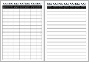 Printable Log Sheets - PinPoint Magazine